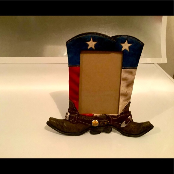 Accents | Cowboy Or Cowgirl Boot Picture Frame From Colorado Holds A 4x ...